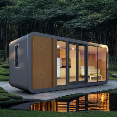 China Apple Cabin Prefab Huizen Modulair Huis Apple Cabin Capsule Huis Slaapkamer Apple Huis Met Terras for sale