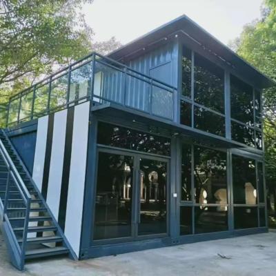 China Snel bouwen mobiele prefab moderne luxe prefab 20 ft container huis voor thuis kantoor met meubels en badkamer for sale