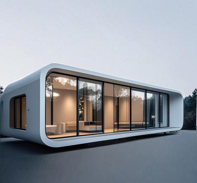 China Apple Cabin Prefabricated House Mobile House Waterproof Steel Bedroom Bathroom Hotel for sale