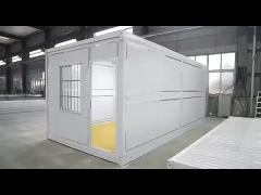 Weather Resistant Folding Container House Steel Frame Fold Up Container House