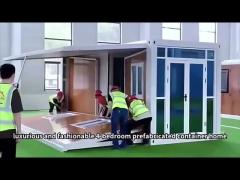 Prefabbricato 20ft 40ft casa di container espandibile per vari colori disponibile