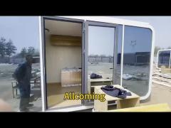 Casa moderna de 20FT 40FT Apple Cabin com gabinete de casa de banho