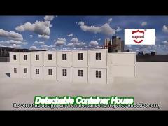 rainproof detachable prefab container house construction for working