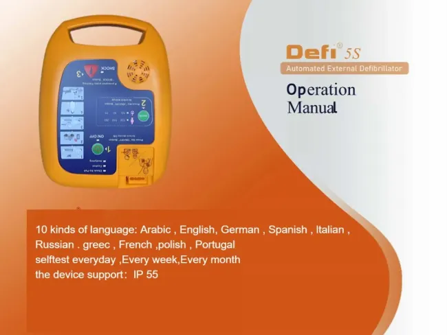 St-A5s Aed Scanner Temperature Pulse Monophasic Good Price Defibrillator Trainer