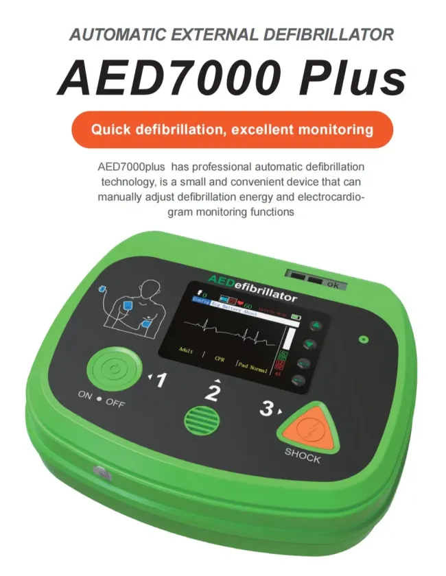 Aed-7000 Plus High Quality Defibtech Lifeline Aed Unit Withautomatic External Defibrillator
