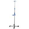 China Adjustable Height Hospital Infusion Stand Easy to Move and Power Type Without Power in Blue for sale