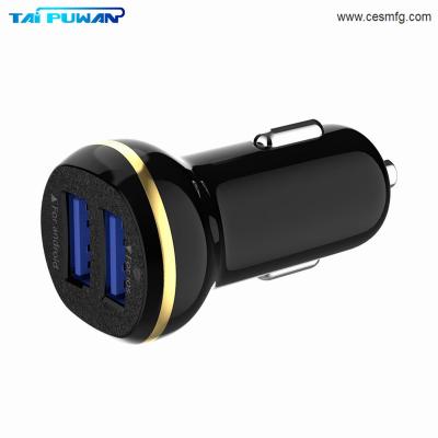 China 3.1A Safety Hammer Aluminium Metal Dual USB Car Charger For iPhone 5 6s 7plus iPad Android Phone 2 ports USB Output Fast for sale