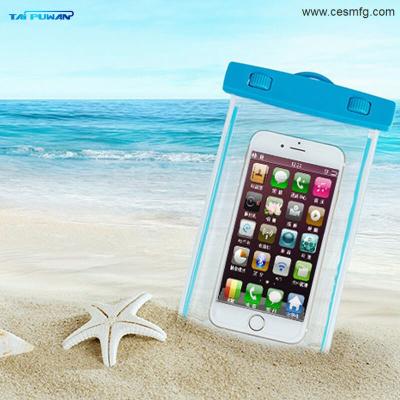 China Bestsin Sealed Waterproof Phone Case Bag Pouch Luminous Phone Cases For Xiaomi iPhone X 8 7 Plus Samsung Note 8 for sale
