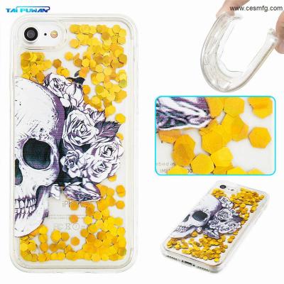 China For iphone 7plus 6s plus Samsung s8 J7 J5 Flowing Quicksand Cases Glitter Sparkly Bling Stars Movable Dynamic Flowing Li for sale