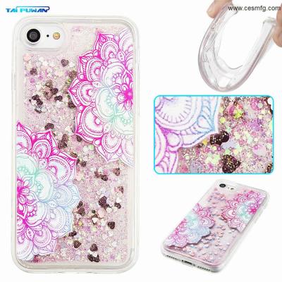 China Stars Glitter Shining Shimmer Fashion Dynamic Liquid Quicksand Soft Tpu Case Sparkle Back Cover iPhone 6 6S 7 Plus Phone for sale