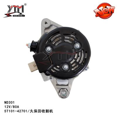 China ND301 Alternador eléctrico de motor de 12 V 80 A para cosechadora Kubota 5T 10142701 en venta