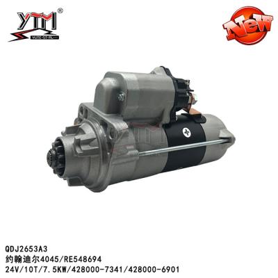Cina QDJ2653A3 Avvio 24V 10T 7,5KW Per John Deere 4045 4280007341 4280006901 in vendita