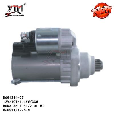 Cina Motore del motore d'avviamento di D6G1214-07 12V /10T/ 1.1KW PER BORA LA TA 1.8T/2.0L di A5 in vendita