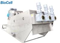 China 4000mg/L Multi Plate Screw Press Dewatering Machine Sludge Dewatering Unit for Activated Sludge for sale