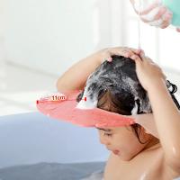 China 3 Colours Shampoo Bath Cap Hat Ear Protection Adjustable Waterproof for sale