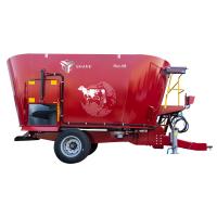 Quality 8m³ Capacity TMR Vertical Feed Mixer Wagon For Medium Livestock Ranches Anti for sale