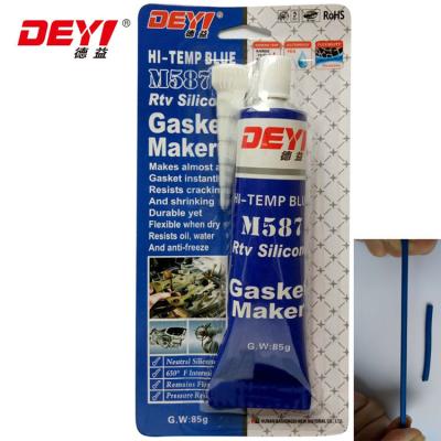 China 230-391-5 Blauw RTV Silicone gasketmaker voor het afdichten van de mechanismeflens en de dekselplaat Te koop