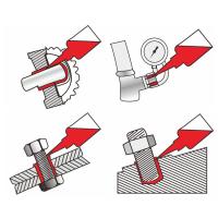 China Liquid Glue For High Temperature Red Small Bottle Pipe Sealant Thread Locking Adhesive for sale
