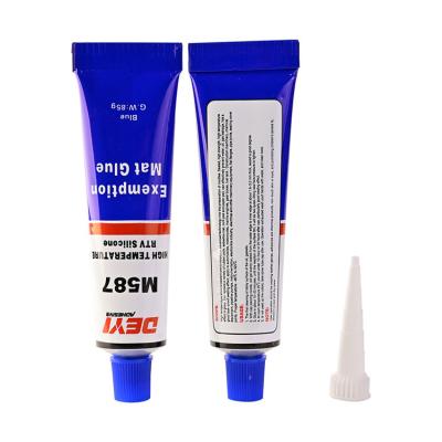 China Fabricante de juntas de silicone RTV resistente a óleo de alta temperatura em cor azul com certificado SGS à venda