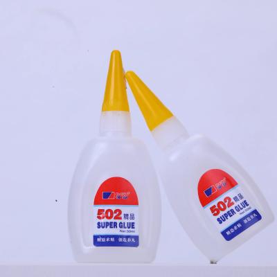 China Instant Adhesion Solutions Clear 502 Super Glue ISO SGS ROHS MSDS gecertificeerde lijm Te koop