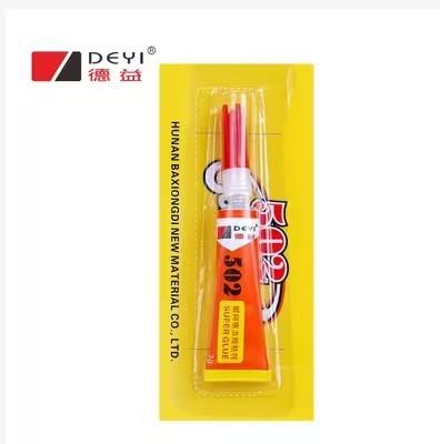 China Fast Drying Red Blue 502 Super Glue Strong Bonding Instant Adhesive Hardware Repair Glue for sale
