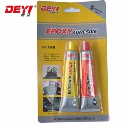 China 5-Min Fast Curing Transparent Epoxy Resin Adhesive High Strength Waterproof Glue For Woodworking And Furniture Repair for sale