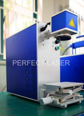 China Aluminum , Ceramic Rotary Fibre Laser Marking Machine For Zipper , Key Holder for sale