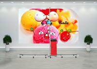 China 8G DDR Vertical 3.5PL 200W Foldable UV Wall Printer for sale