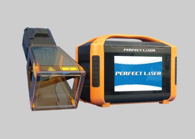 China 20W 30W Charging and Plugging Portable Handheld Small Metal Plastic Fiber Laser Marking Machine for sale