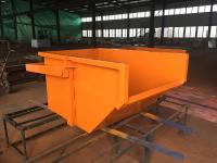 China 1 Yard Crane Boat Skip 3000lbs Self Dumping Skip Pan For Solid Waste for sale