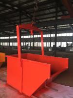 China 1 Yard Crane Boat Skip 3000lbs Self Dumping Skip Pan For Solid Waste for sale