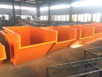 China 1 Yard Crane Boat Skip 3000lbs Self Dumping Skip Pan For Solid Waste for sale