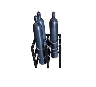 China Metal Fab Gas Cylinder Rack 2 largamente pela cremalheira profunda do armazenamento da garrafa do nitrogênio 2 4 à venda