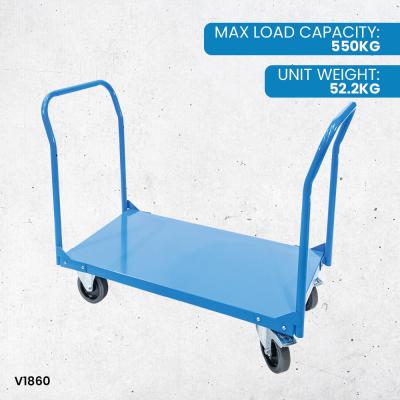 Cina Carretto della piattaforma di acciaio inossidabile di Fab Products Platform Trolley 500kg del metallo in vendita