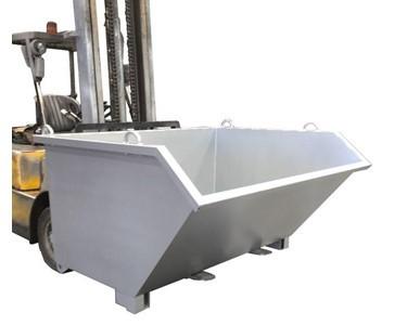 China Acessório de Grey Tipping Swarf Bins Forklift com revestimento chapeado zinco à venda