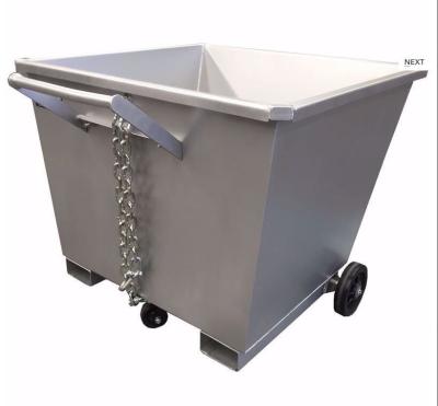 China Lightweight Tipping Bins Forklift Attachment Quick Tip Bins for sale