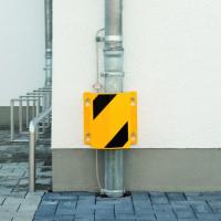 China Wall Mounted Pipe Protection Guard Galvanized Metal Pipe Protector for sale