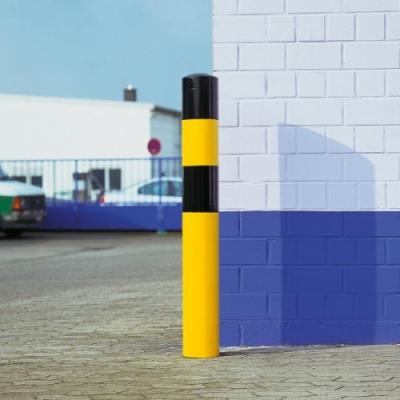 Cina bitte gialle d'acciaio resistenti di sicurezza delle bitte 1600mm di 1200mm in vendita