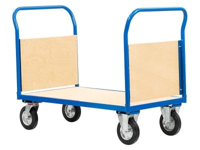China Substantial Timber Panel Trolley 500KG Platform Cart With Sides zu verkaufen