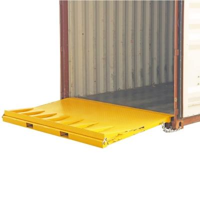 China 6.5T Forklift Container Ramp Metal Fabrication Parts Yellow Painting Surface for sale