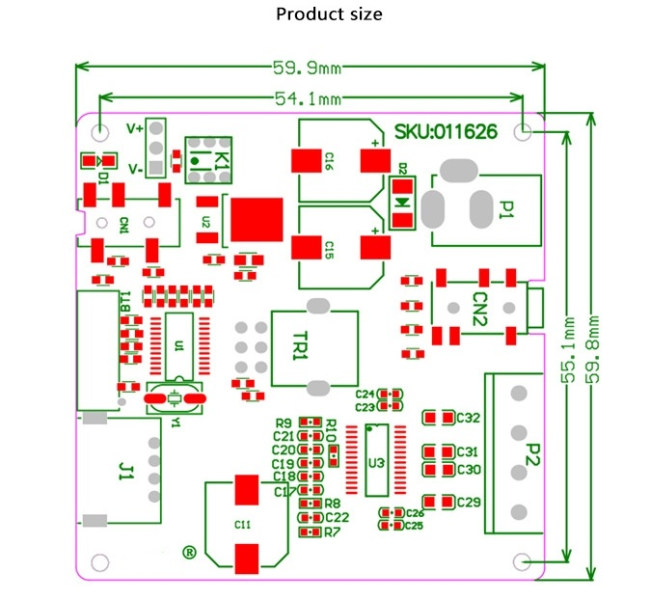 CA-1017 Amplifier Board technical specifications