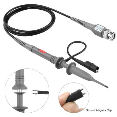 China 1pcs 2pcs P6100 BNC Tester Tool Oscilloscope Probe Kit 100MHz 1X 10X Clip for sale