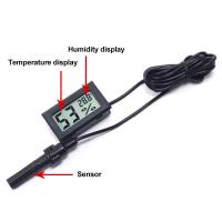 China FY12 Digital Thermometer Controller LCD Digital Thermometer Hygrometer for sale
