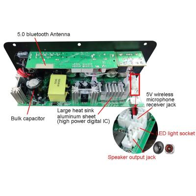 China Car BT Audio Amplifier Board for Karaoke Audio Speaker Subwoofer Bass Hifi Amplificador for sale
