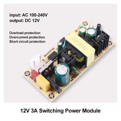 China AC/DC Converter Board Mount 12V3A/24V1.5A Power Supply Module for Standard Mounting for sale