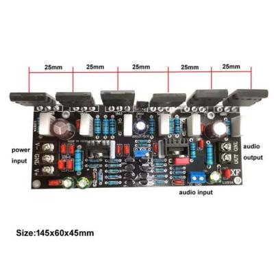 중국 300W 싱글 채널 1943 5200 토시바 트랜지스터 음향 증폭기 후단 업그레이드 판매용