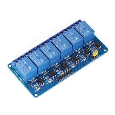 중국 아두이노 1 2 4 6 8 채널 릴레 모듈을 위한 높은 및 낮은 레벨 트리거 5V/12V/24V 방패 판매용