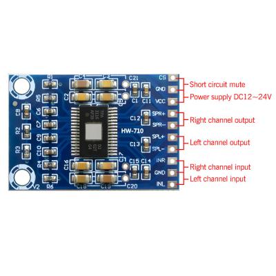 China Home Amplifier TPA3116D2 Audio Board DC 12V-24V 2x50W Dual Channel Mini Digital Amplifier D Class for sale
