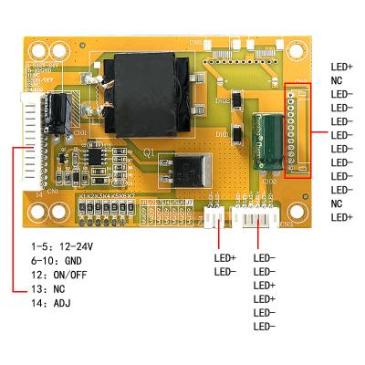 China CA-399 LED Backlight Driver Board 100*70mm Default Input 200ma for sale