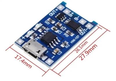 China TP4056 1A lithium battery charging board 18650 charger module with charging protection for sale